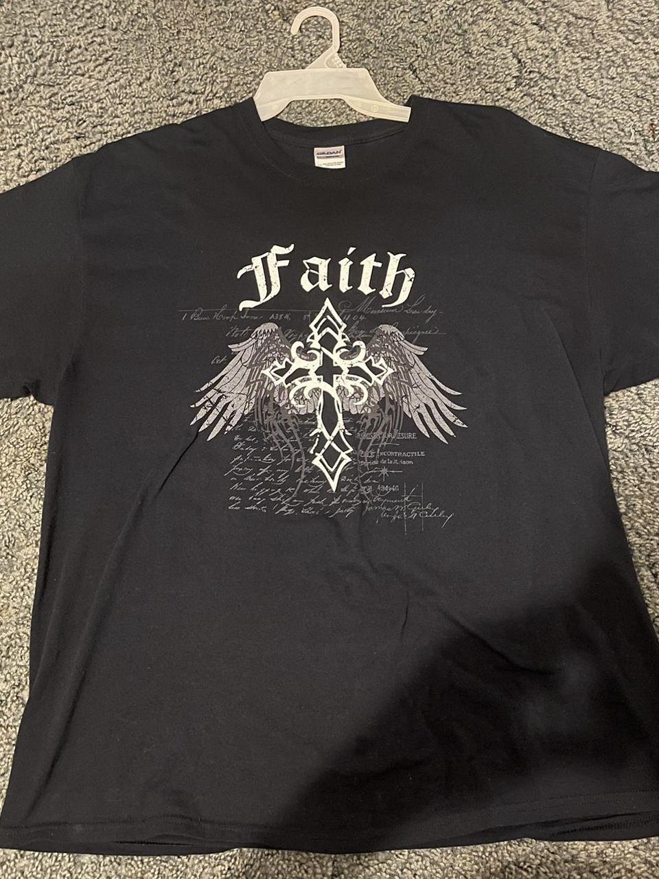 Faith cross tee - Depop