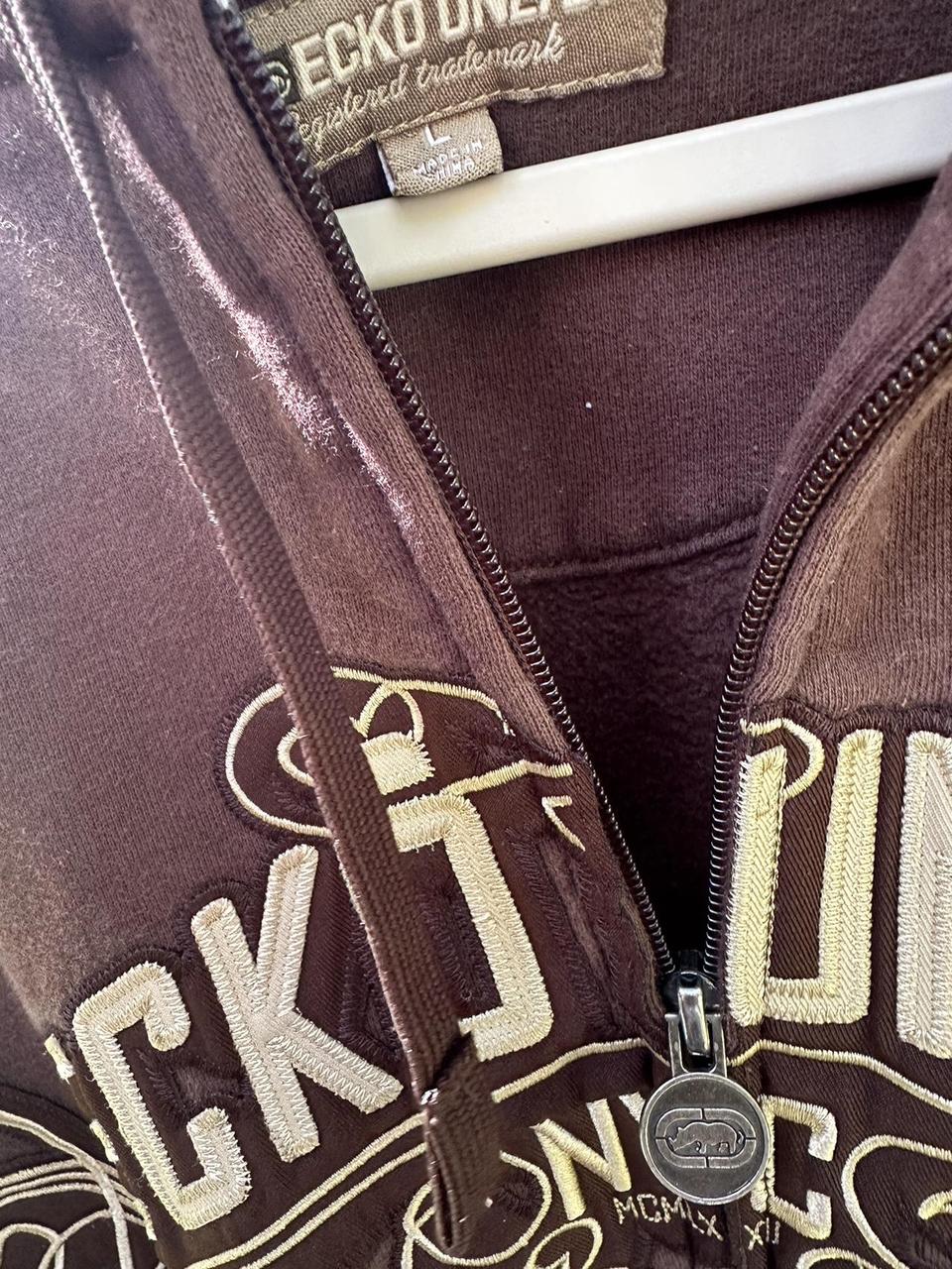 Vintage Ecko United Zip Up jacket. LARGE - Depop