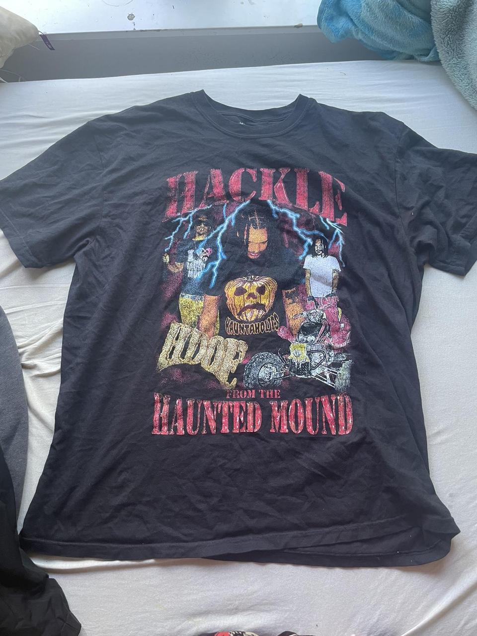 Extra large black haunted mound hackle merch - Depop