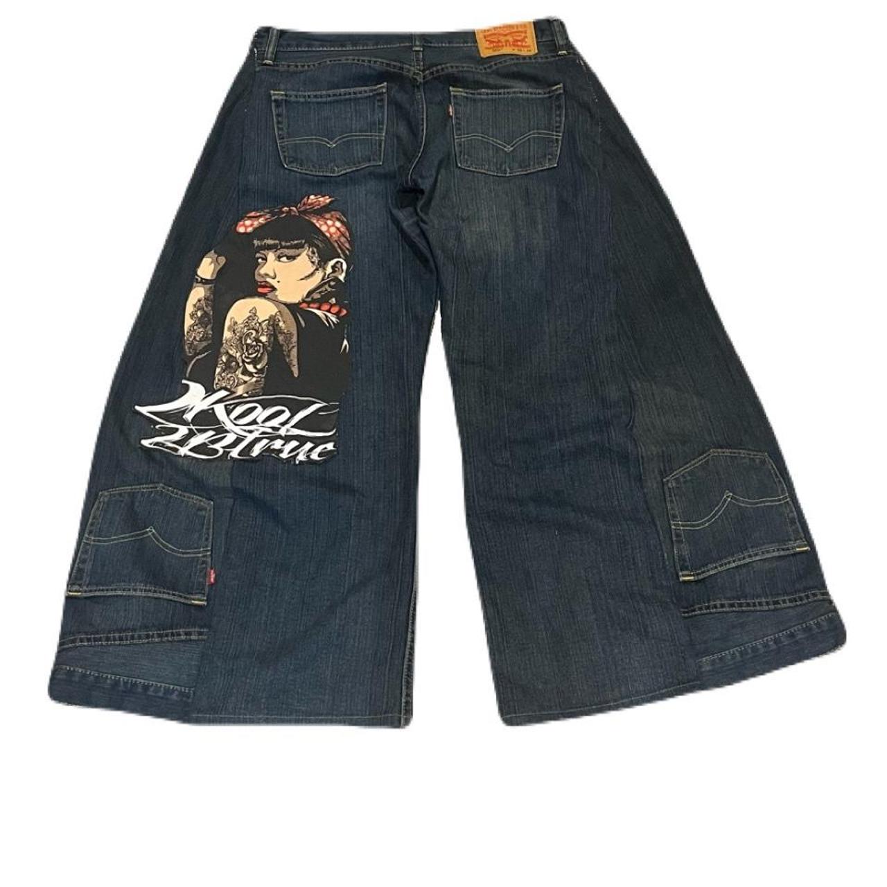 [KEFA] Super baggy Insane silhouette reversed pocket... - Depop