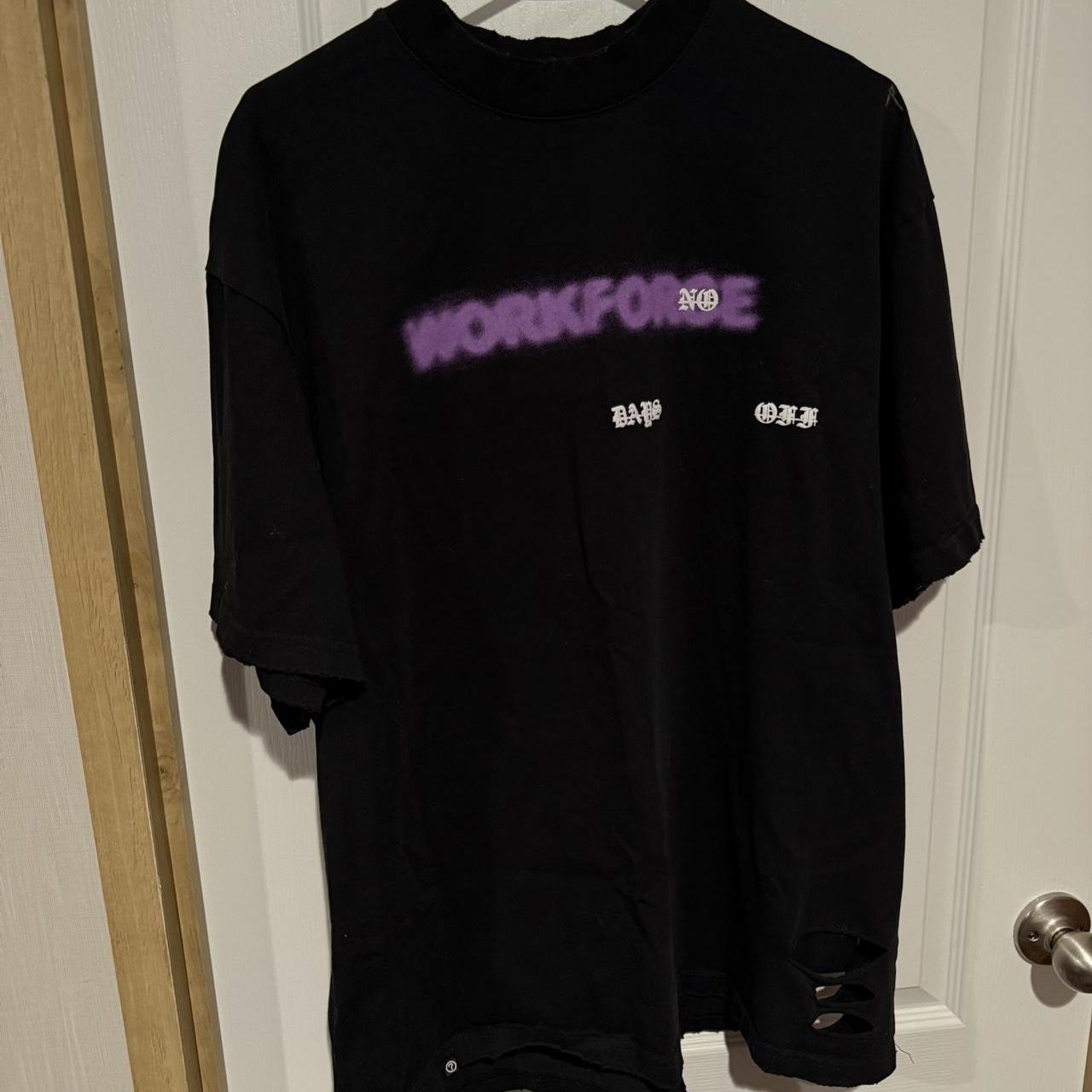 Staff workforce purple revival tee #g59... | Depop