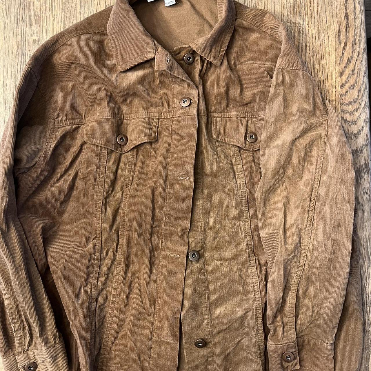 Brown corduroy jacket with a relaxed fit! Super cute... | Depop