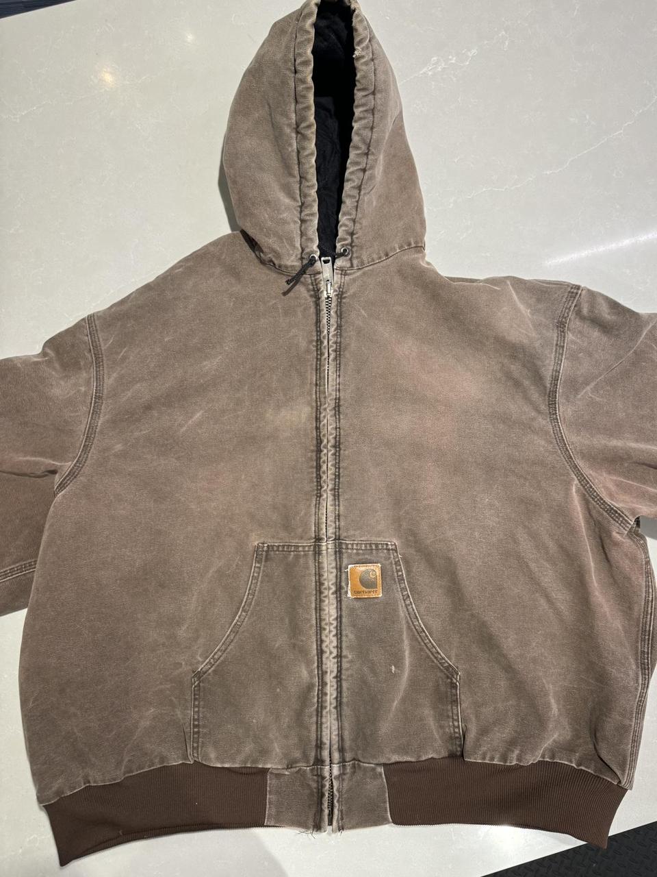Carhartt J130 Hooded Jacket Insulated Diamond... - Depop