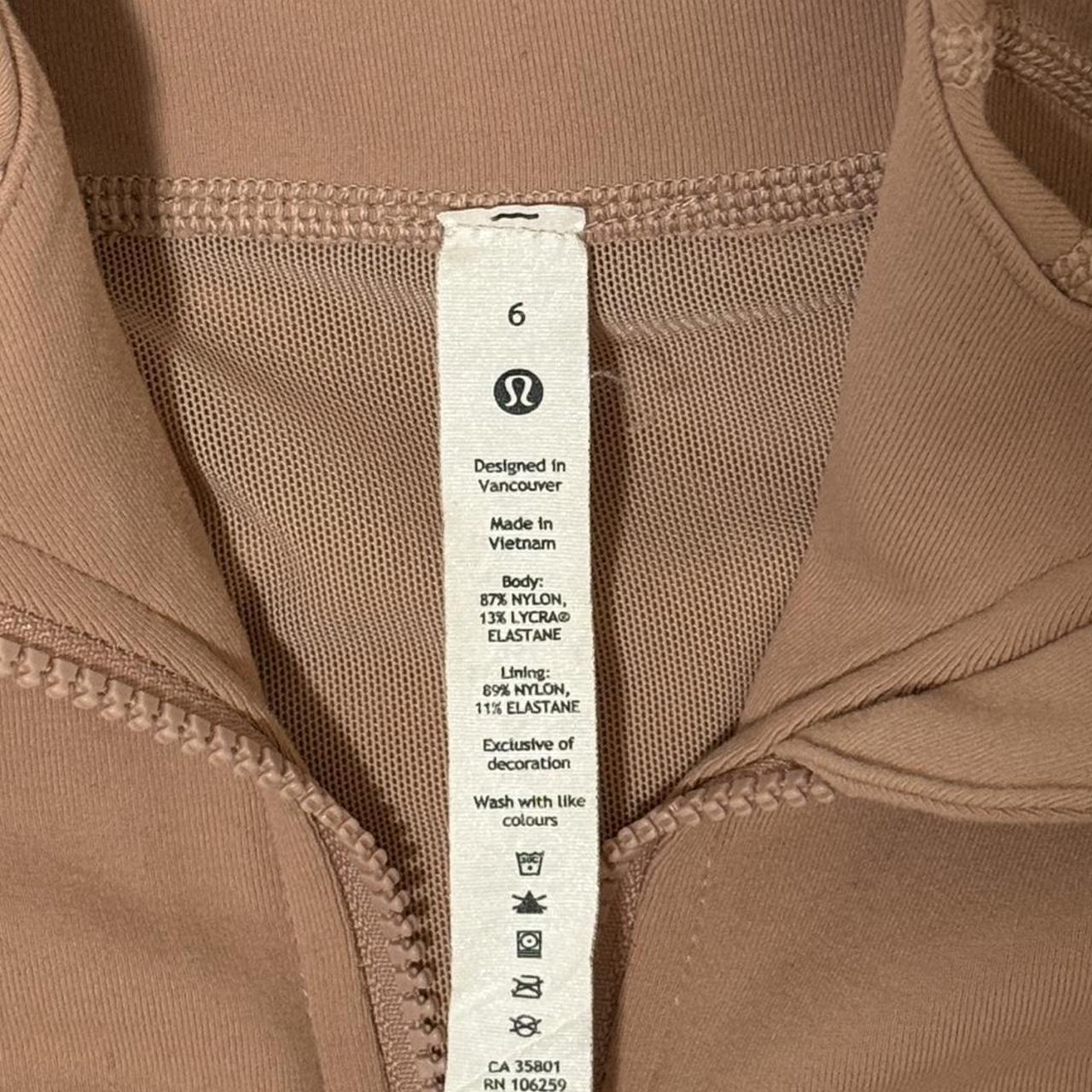 lululemon define jacket - size 6 full zip, Rare pink... | Depop