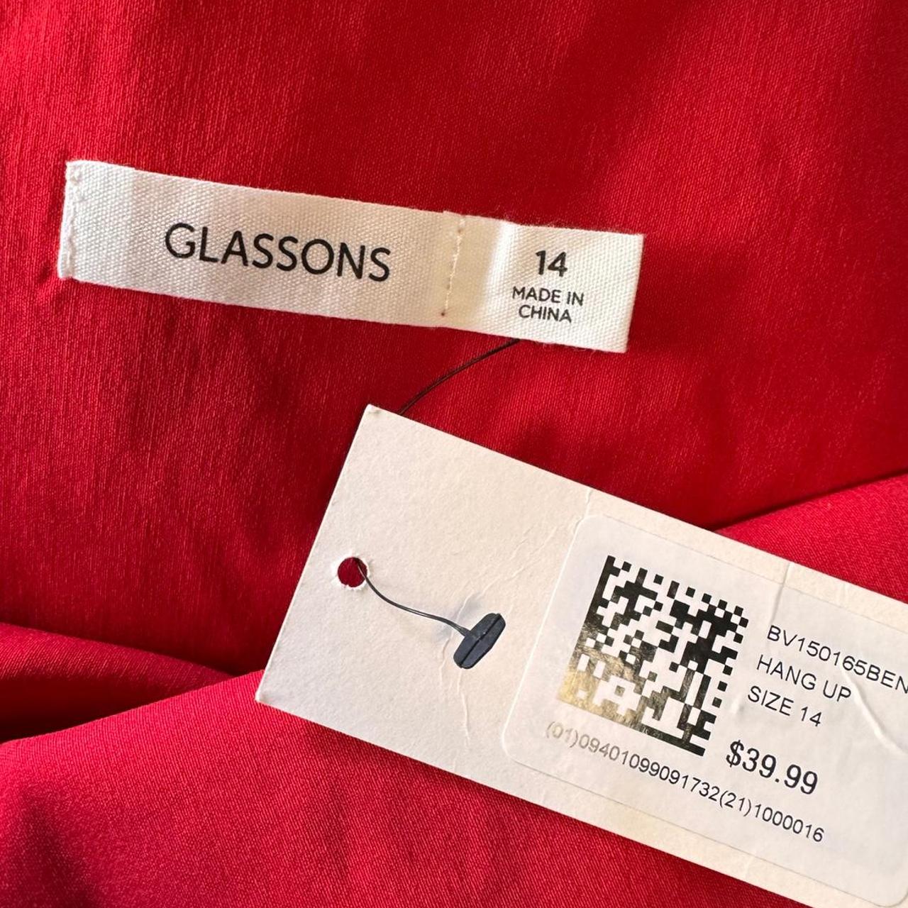 Red Glassons off the shoulder top | Depop