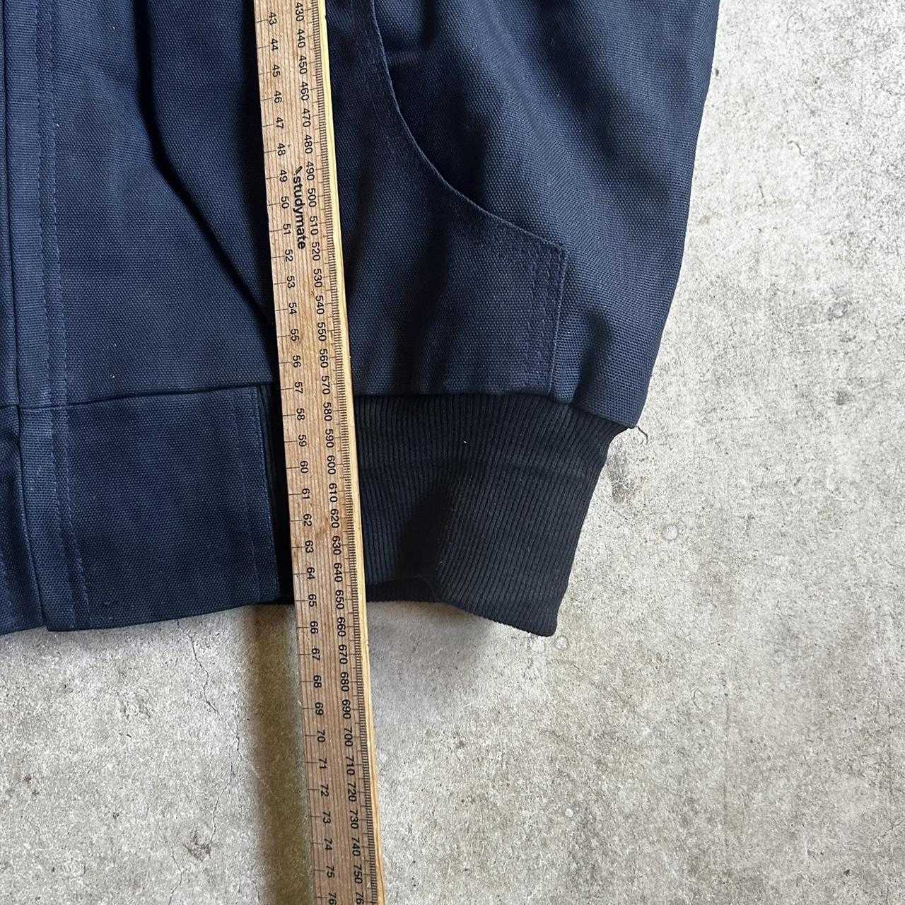 Reworked Navy Blue Carhartt hooded jacket Brand... | Depop