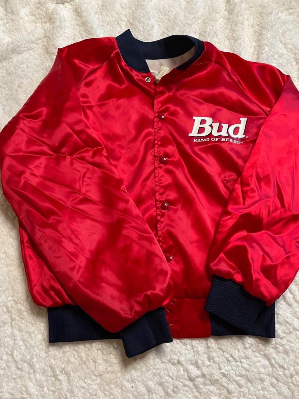 Vintage Budweiser bomber jacket - Depop