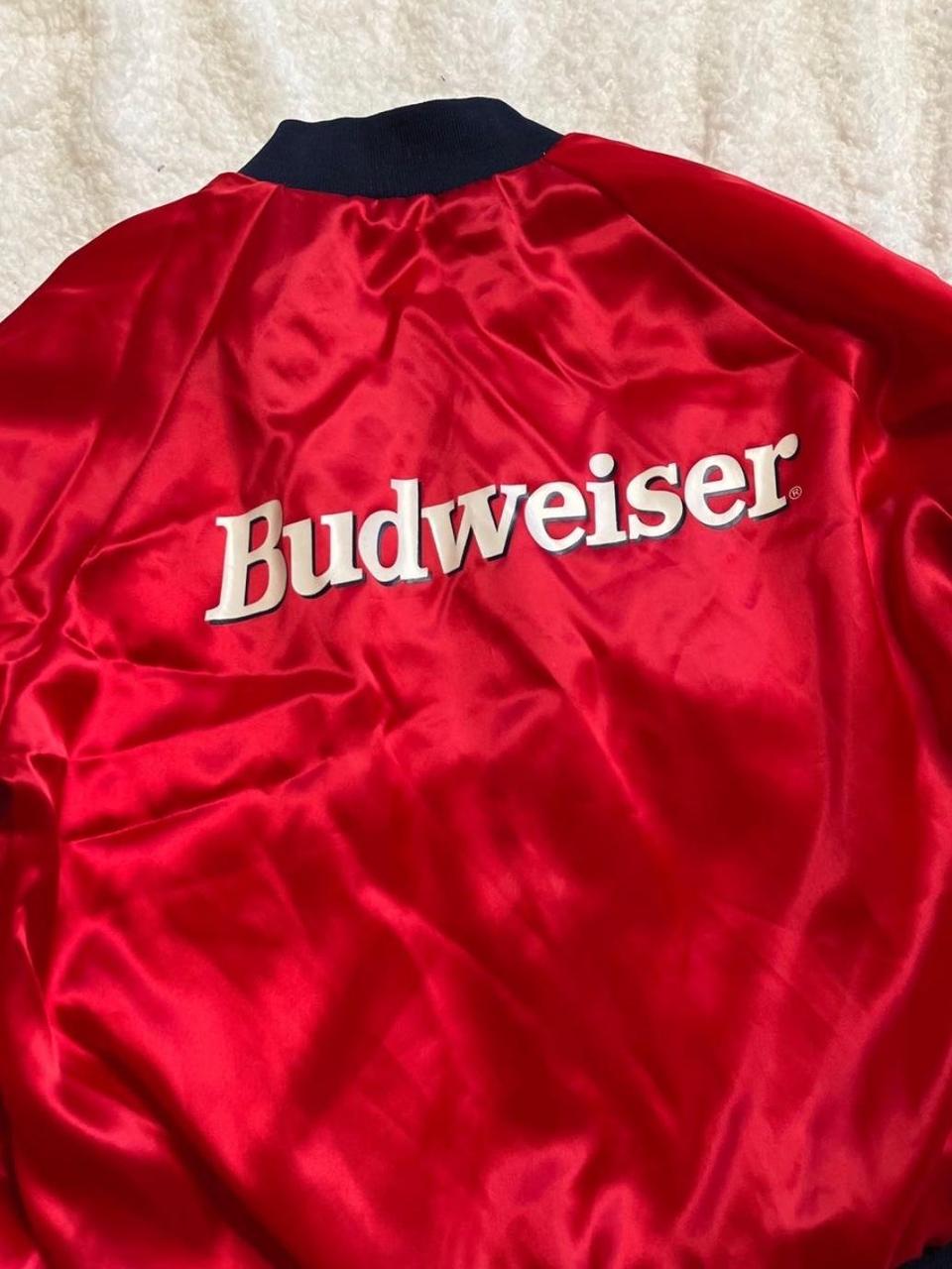 Vintage Budweiser bomber jacket - Depop
