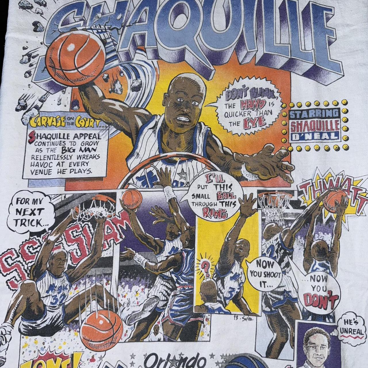 Unreal Shaquille Mens Large T Shirt Vintage 90s Shaq... | Depop