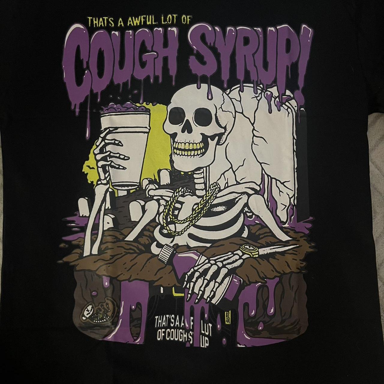 -size large awful lotta cough syrup -great... | Depop