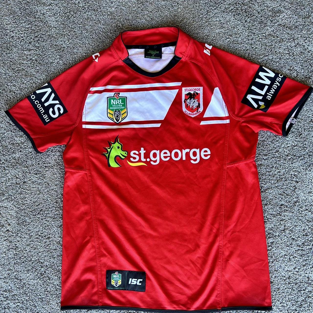 NRL ST GEORGE ILLAWARRA DRAGONS 2014 AWAY JERSEY -... - Depop