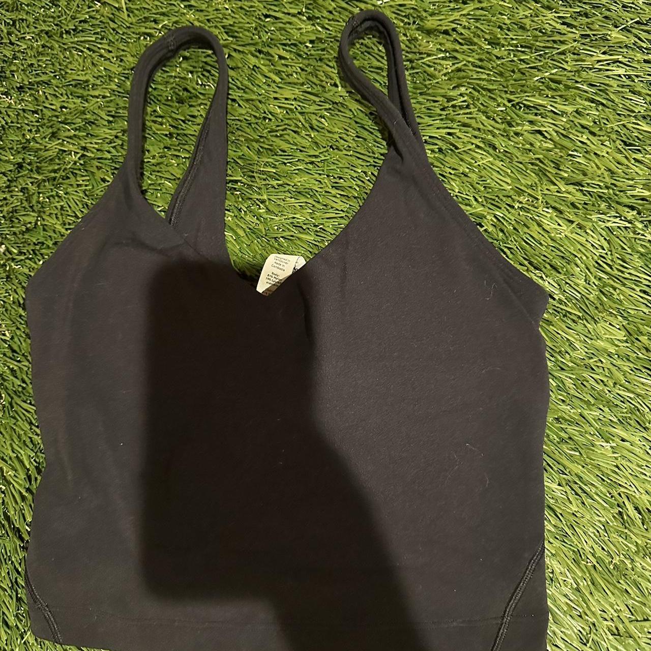 classic black align tank size 2 #lululemon #lulu... - Depop