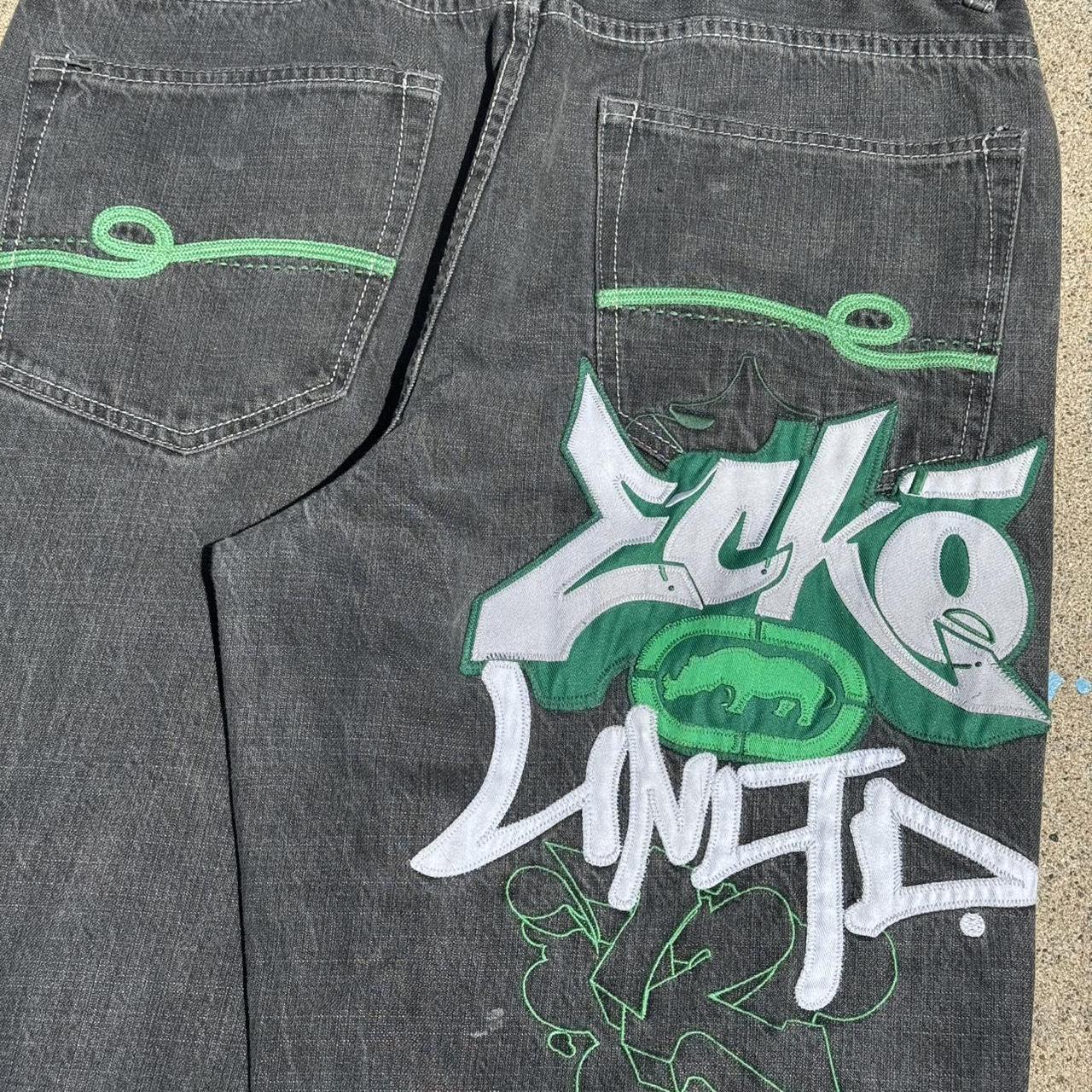 ECKO UNLTD GREEN GRAFFITI... | Depop