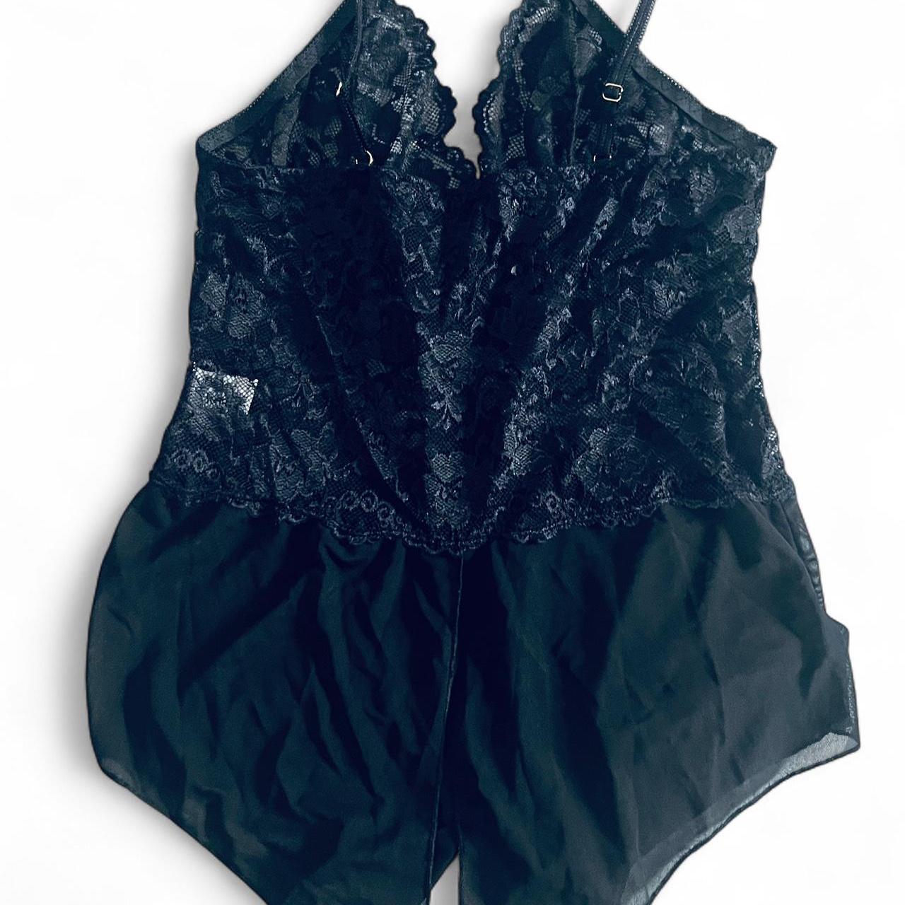 Sexy intimate Black lace lingerie one piece UK... | Depop