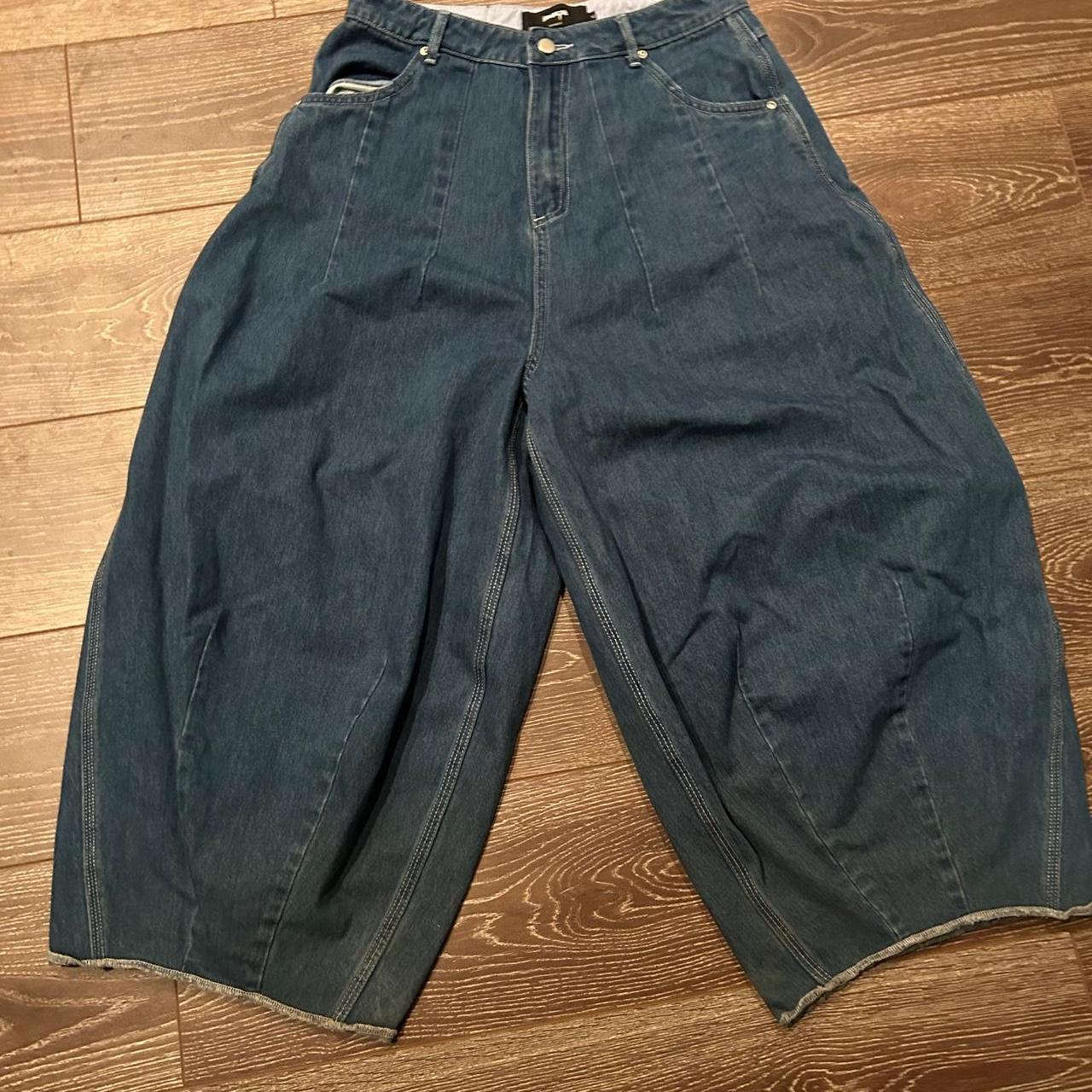 insanely baggy jumpsack jeans size medium best... | Depop