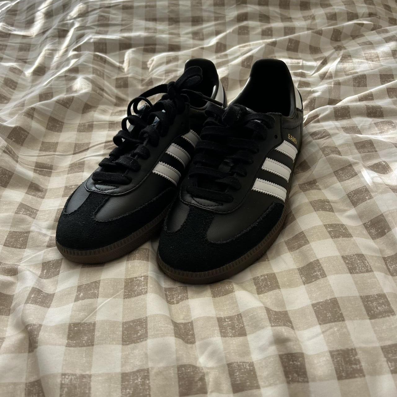 Men’s 6.5 Black Sambas Worn once | Depop