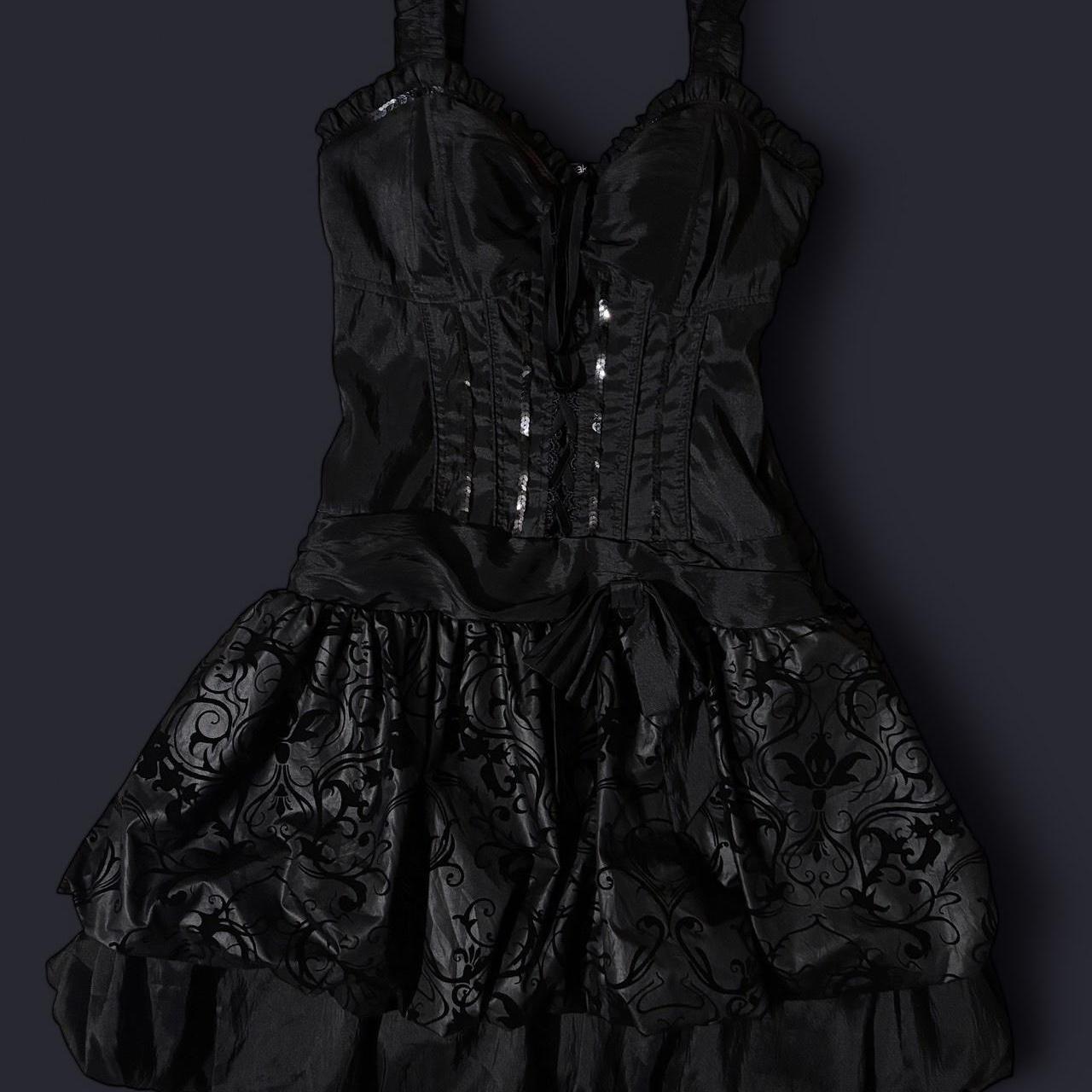 Emo corset goth mini dress Perfect for... | Depop