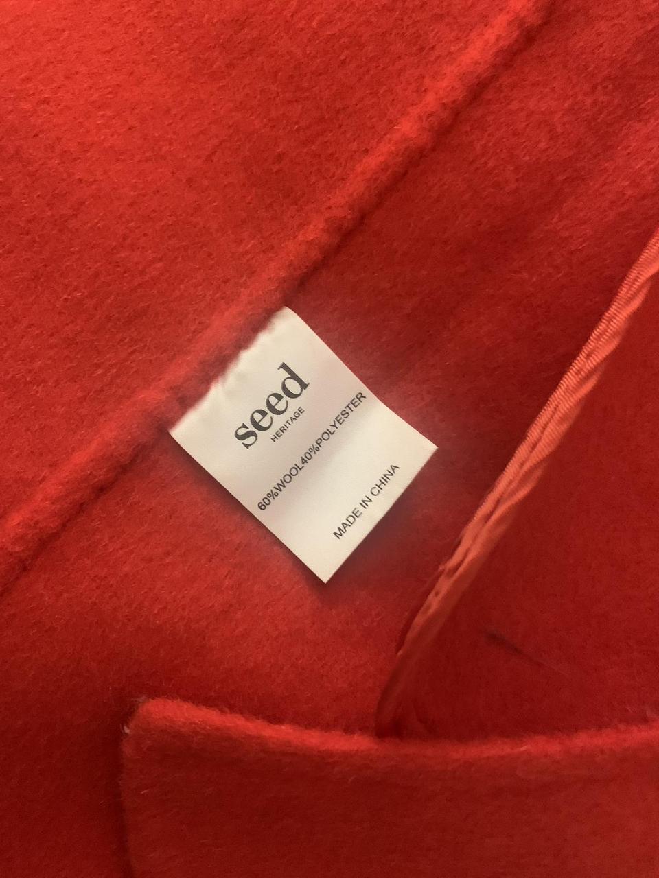 Seed Heritage Streamline Coat, Red, Size 8. Bought... - Depop