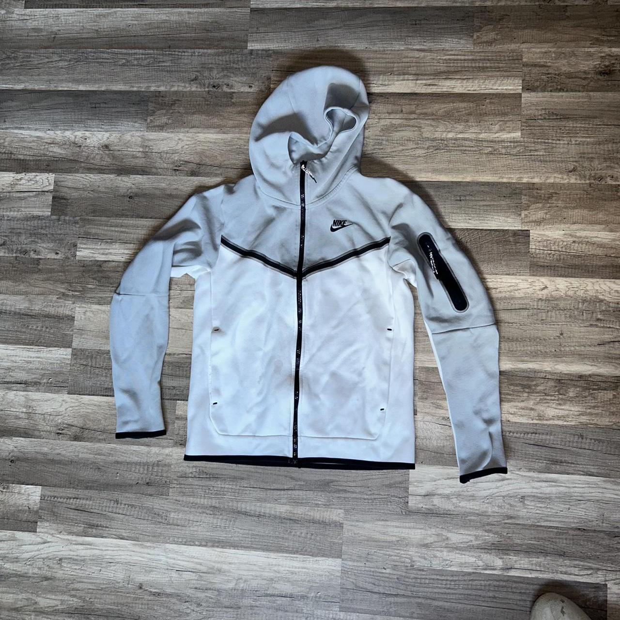 Nike Tech Grey and White *STAINS SHOWN IN... - Depop