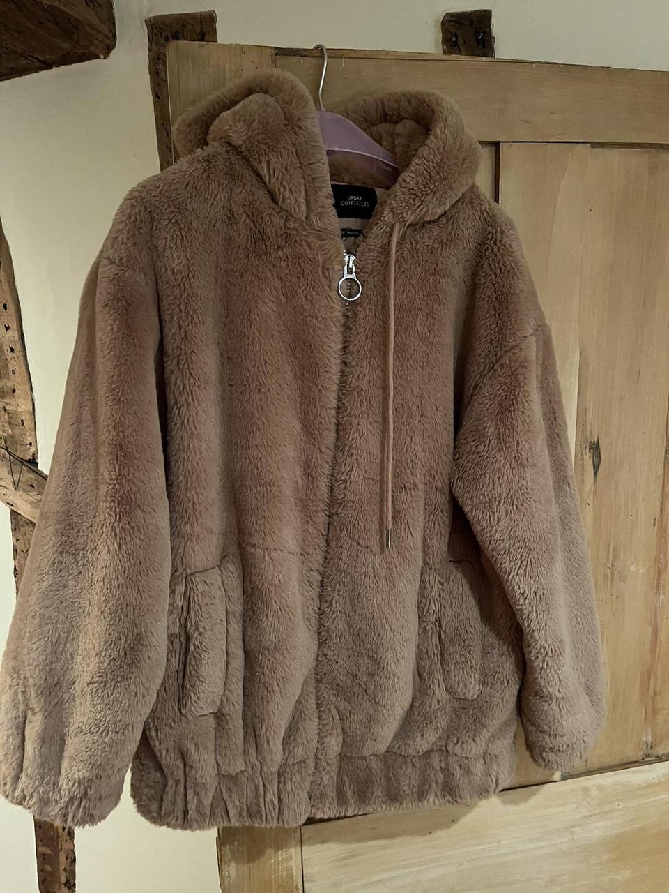 Urban Outfitters fluffy jacket. Size small . Really... - Depop