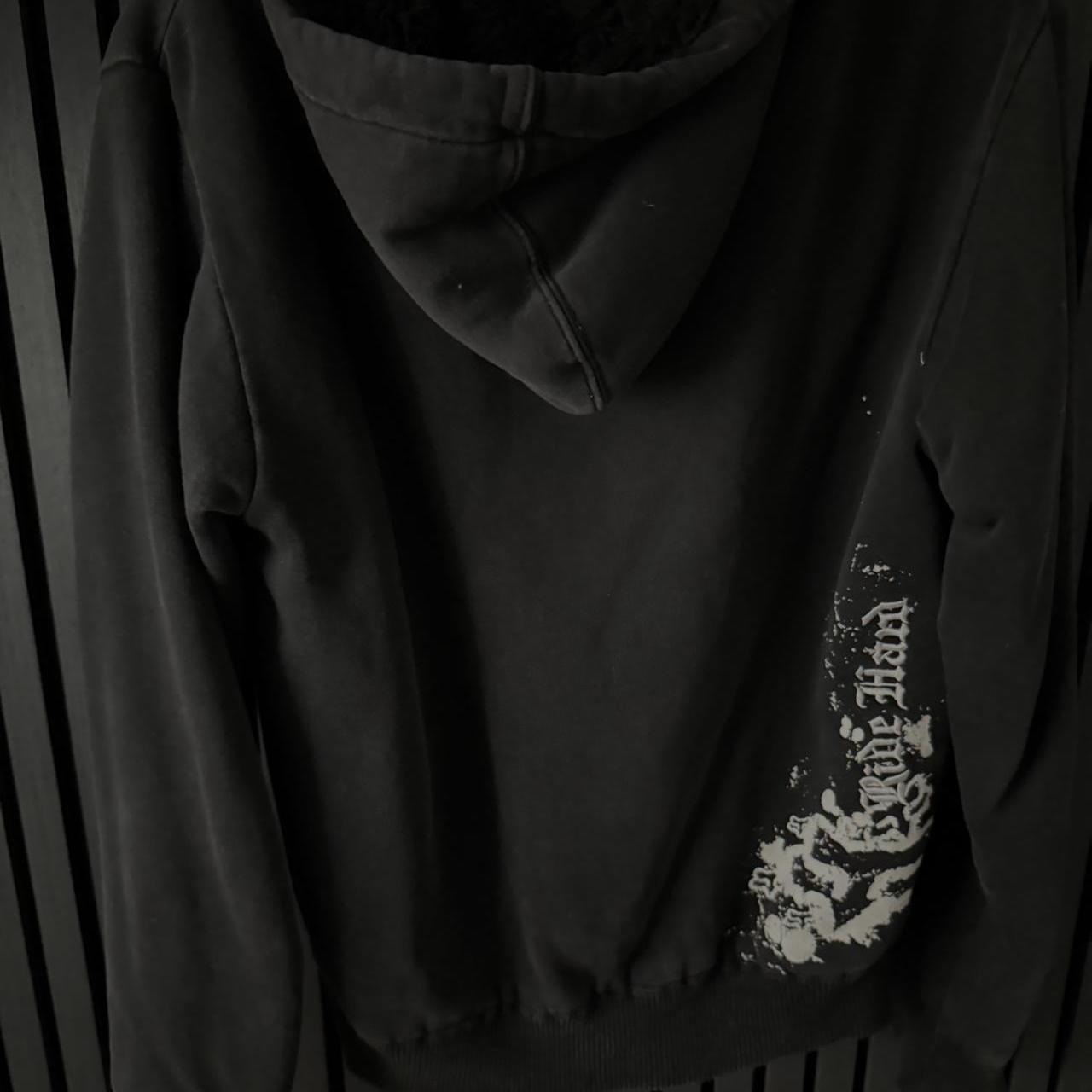 Black Monster Energy zip up hoodie with green... | Depop