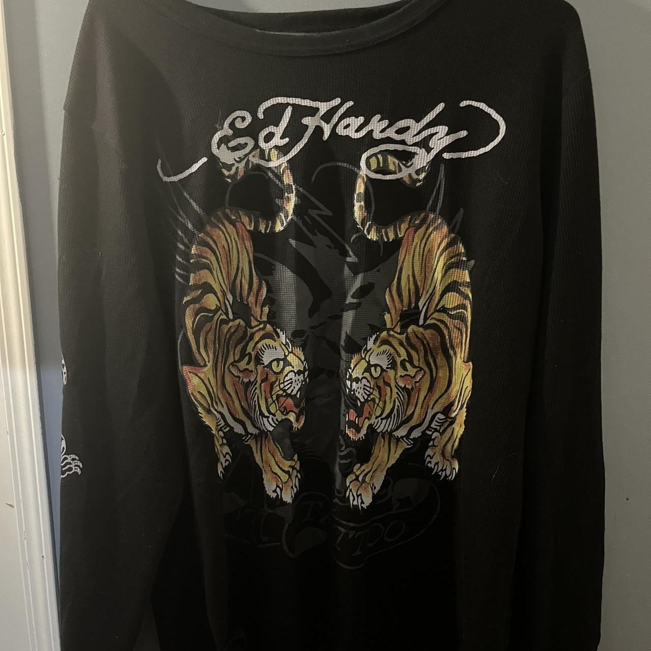 Ed Hardy long sleeve shirt #EdHardy #y2k #2000s #emo... | Depop