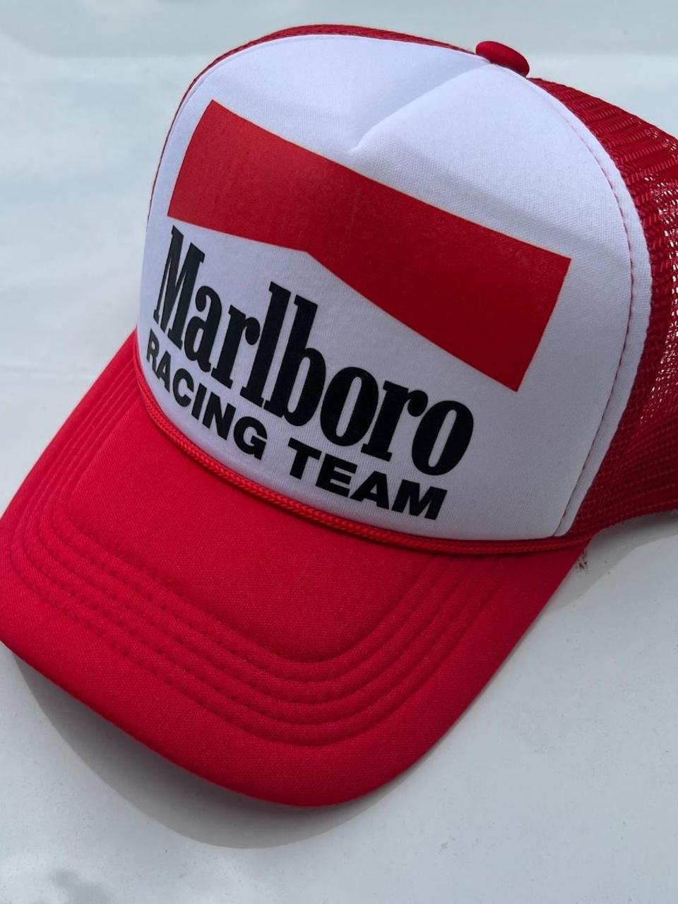 Marlboro Racing Team Trucker Hat Mesh trucker... - Depop