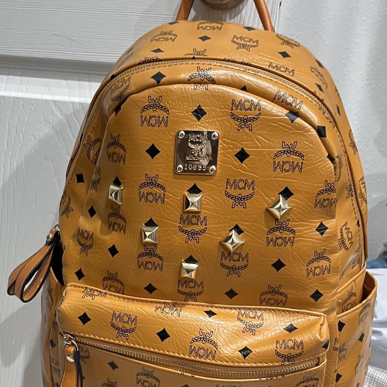 Tan/Brown MCM backpack | Depop