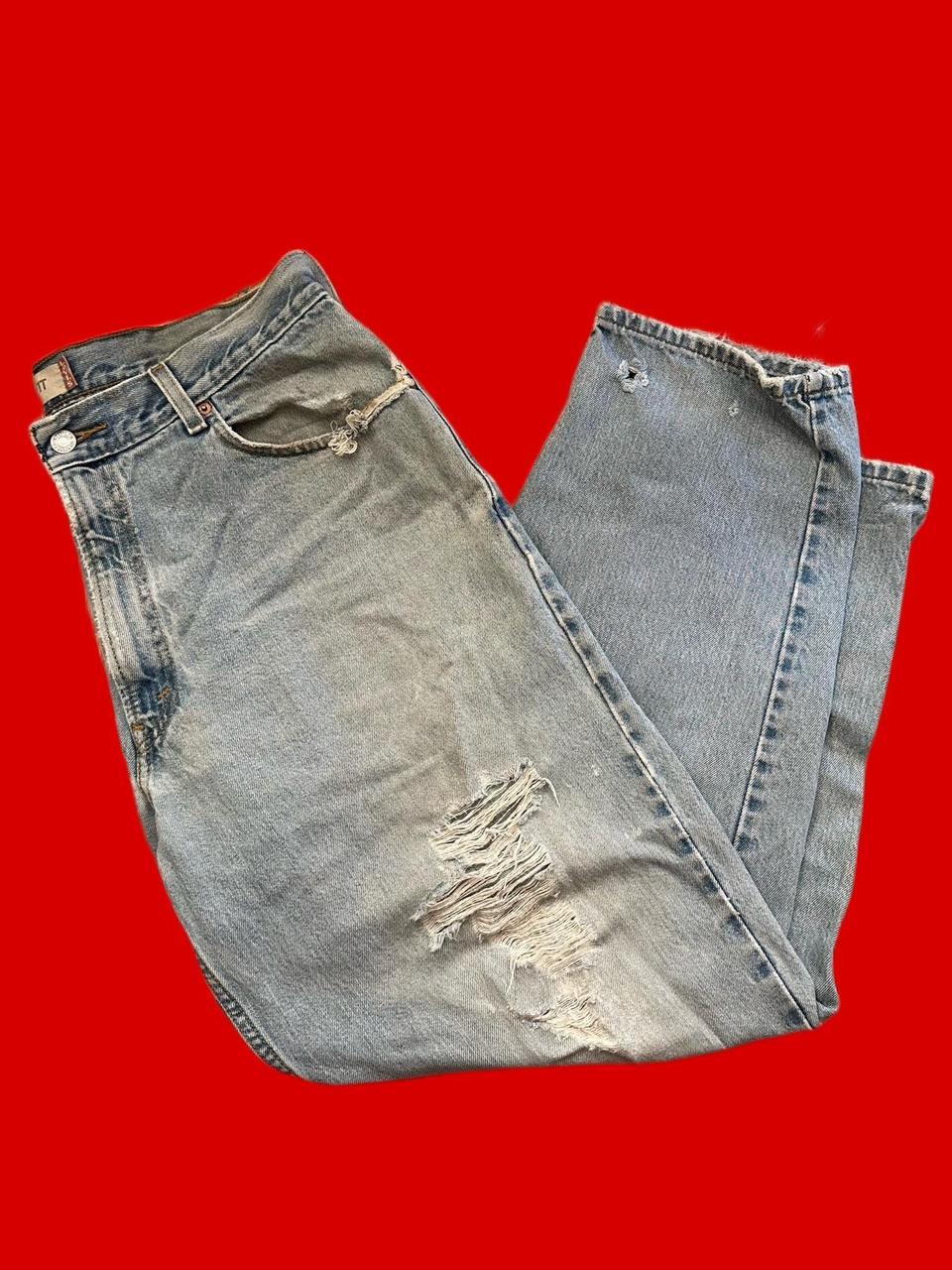 Levi’s Men’s Distressed Ripped Jeans Size 36x30... - Depop