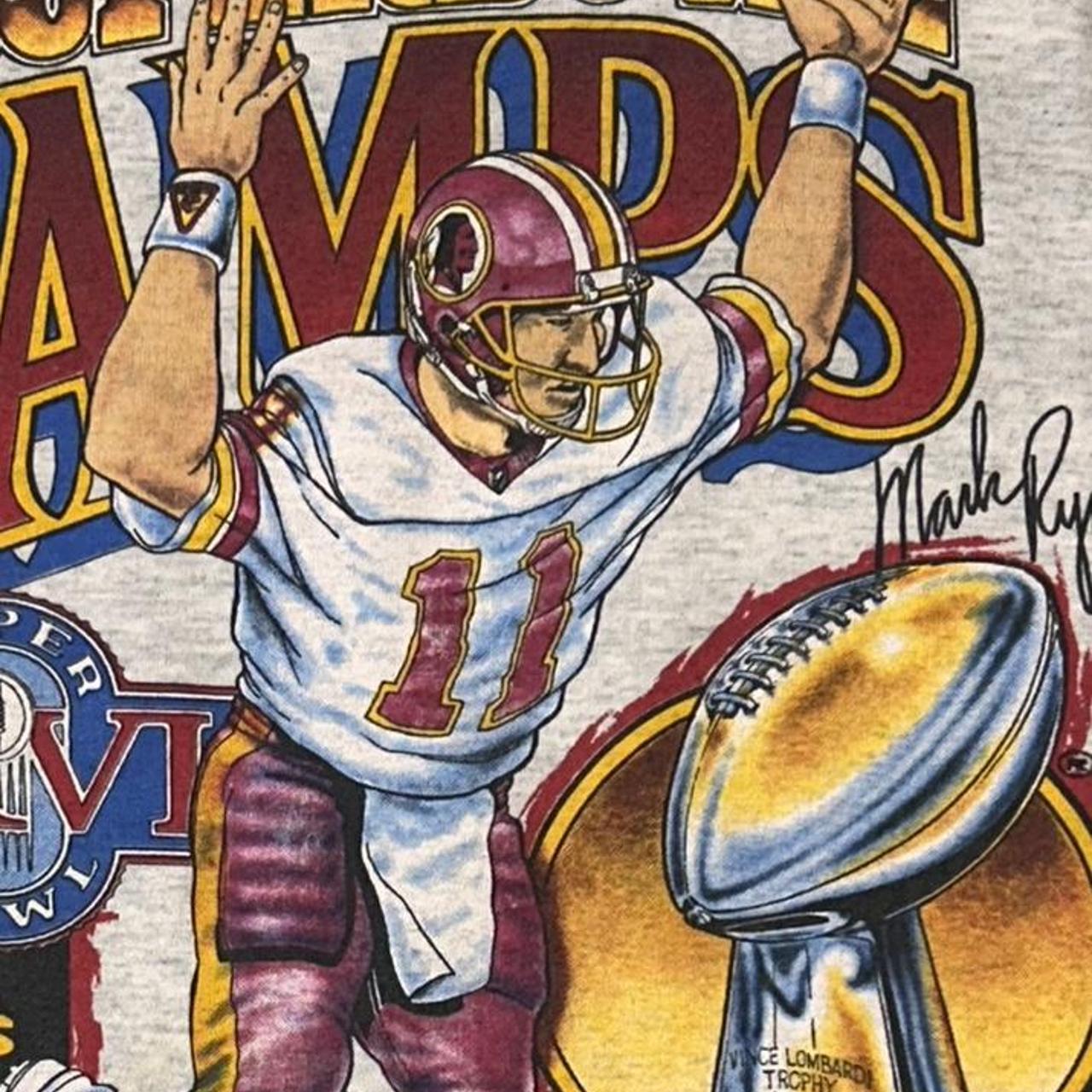 RARE Vintage 1991 NFL Mark Rypien MVP Washington... | Depop