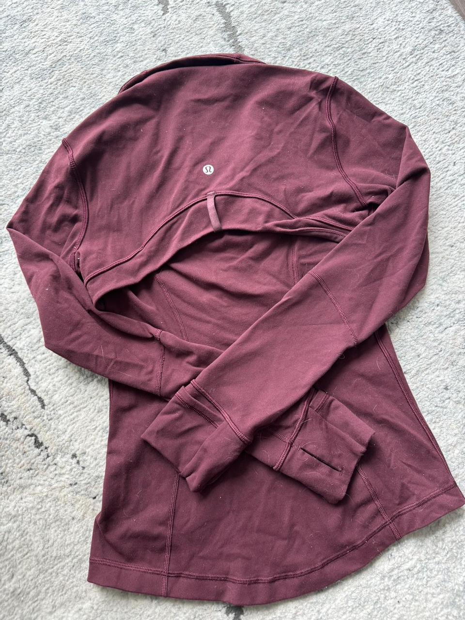 lululemon maroon define jacket (BBL jacket 😉) - only... - Depop