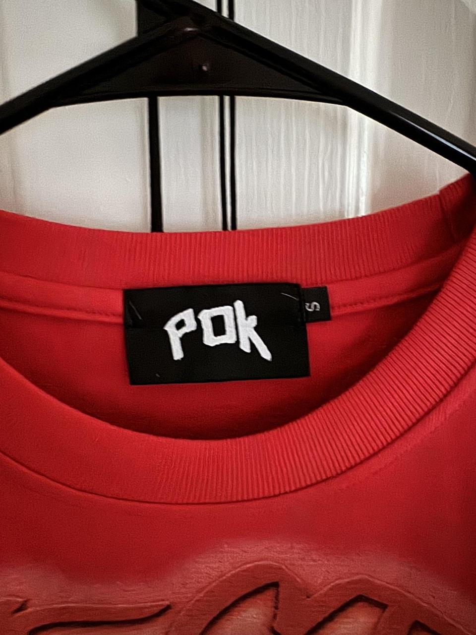 POK Saint saved red thermal double layered long... - Depop