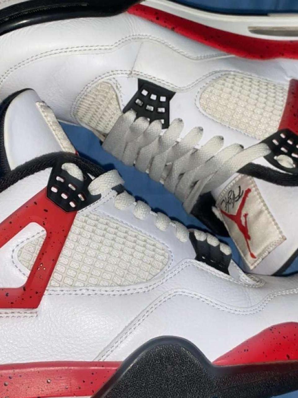 jordan 4 red cements (real with box) SIZE MENS 9 In... - Depop