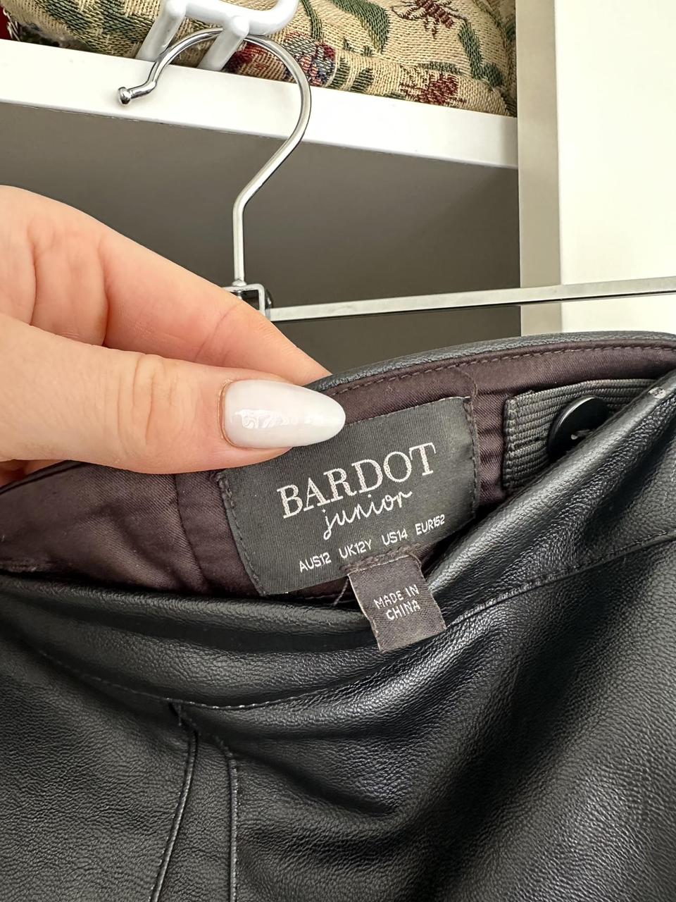 Bardot jr leather skirt. Size kids 12. Never worn - Depop