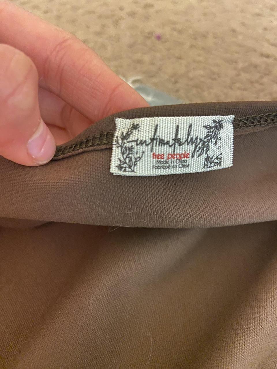 Brown long sleeve Free People Clean lines body... - Depop