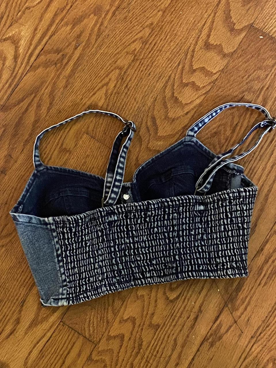 simple slay jean crop bra! or as i like to call it…... - Depop