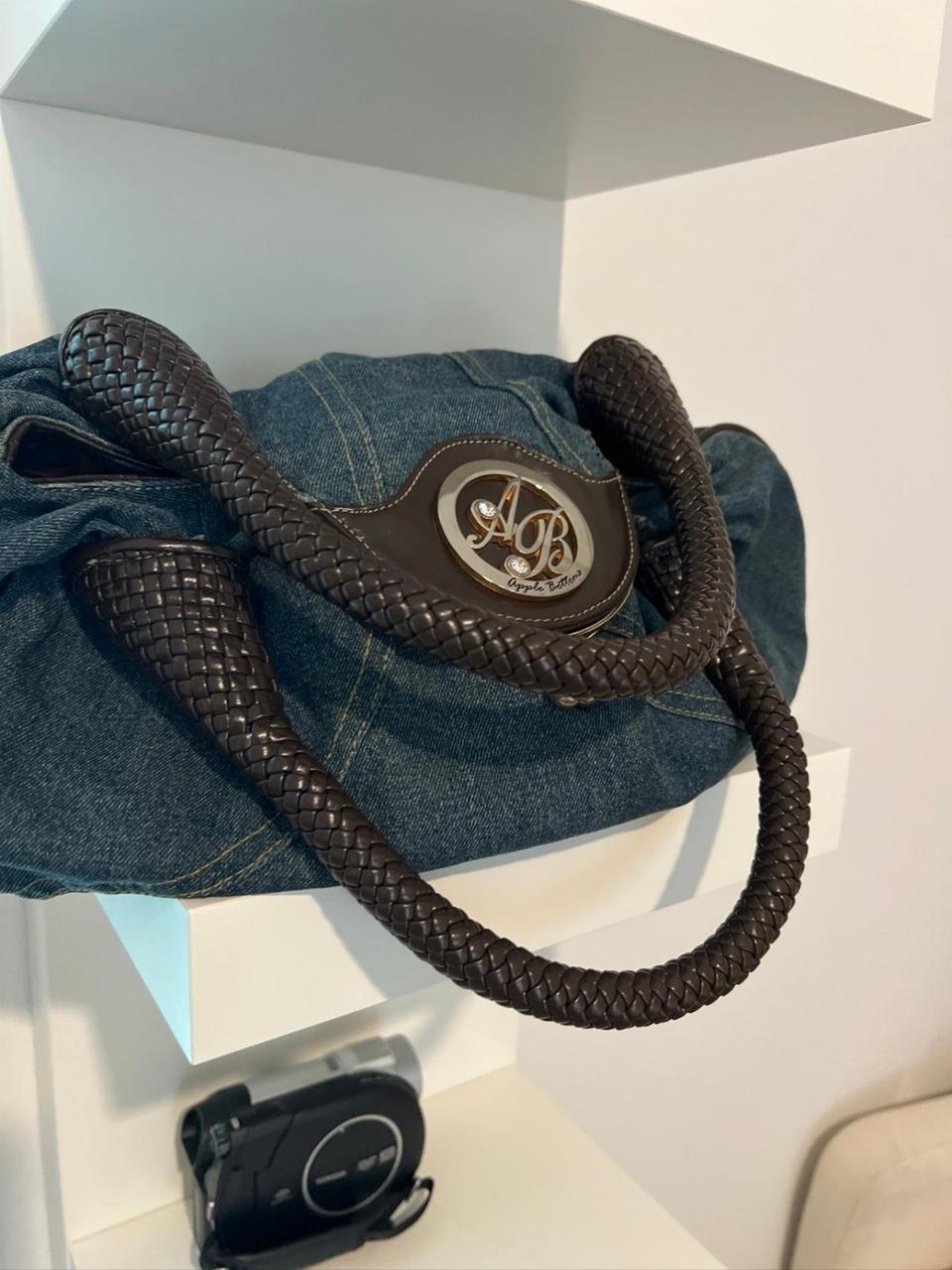 Vintage Apple bottoms denim purse excellent... - Depop