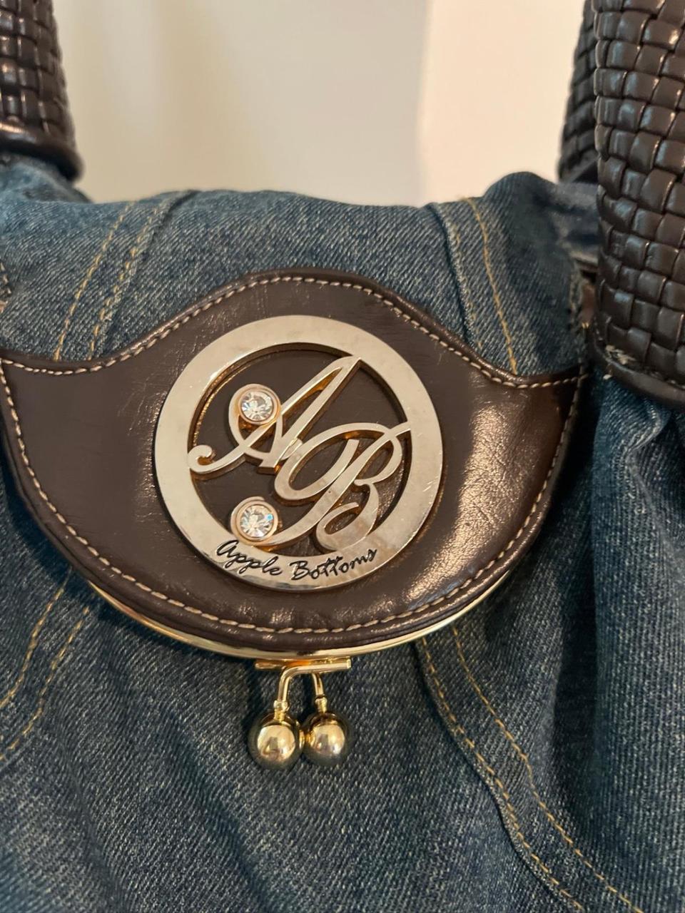 Vintage Apple bottoms denim purse excellent... - Depop