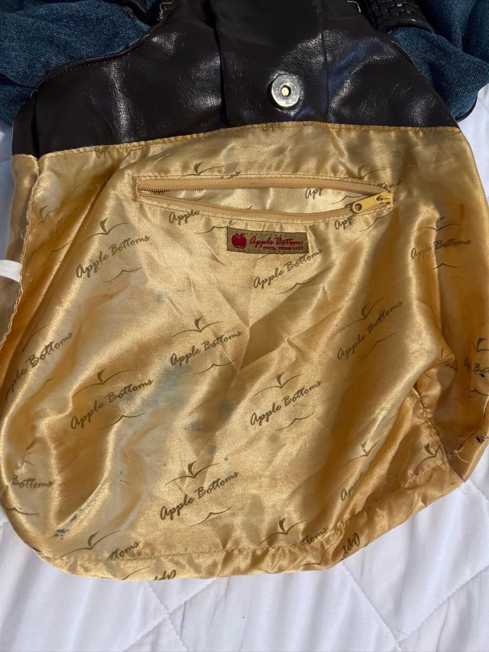 Vintage Apple bottoms denim purse excellent... - Depop