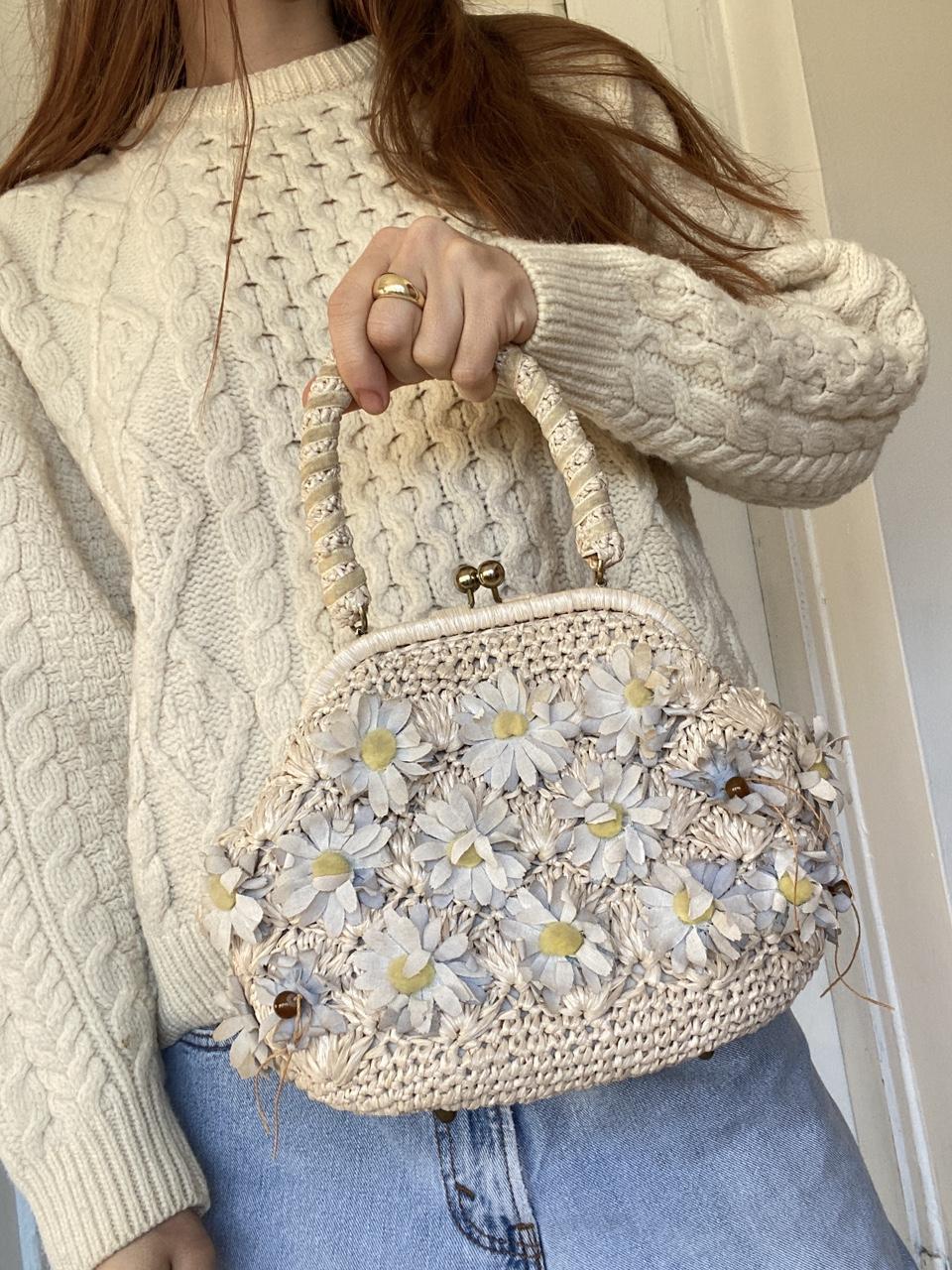 the cutest #cottagecore vintage flower purse, in... - Depop