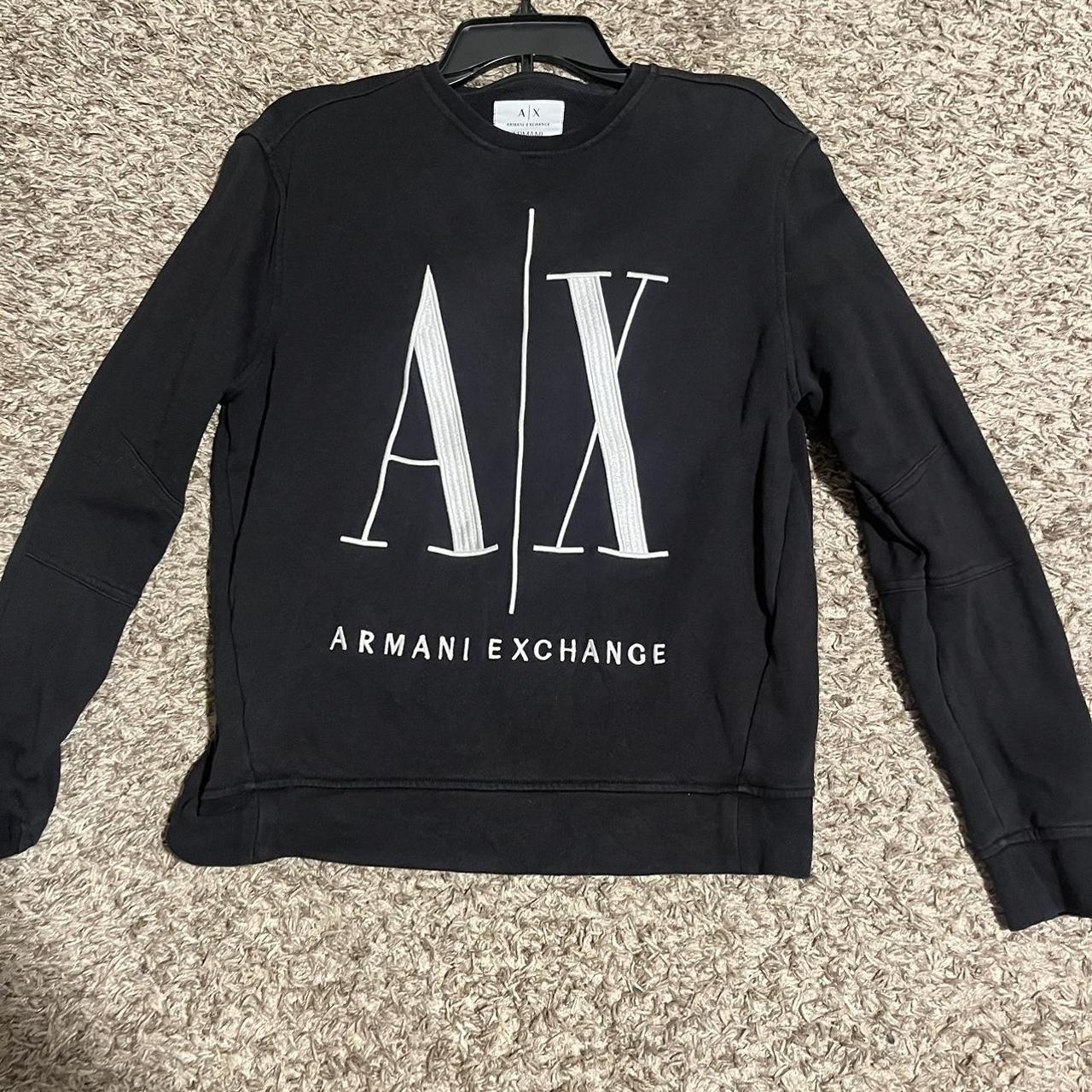 Black Armani Exchange Sweater Size Xs Worn Twice No... | Depop