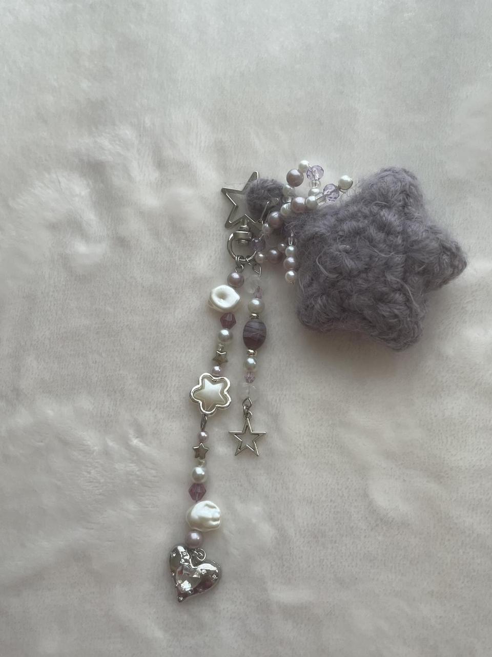 Purple puffy star keychain/purse charm🤍 Perfect... - Depop