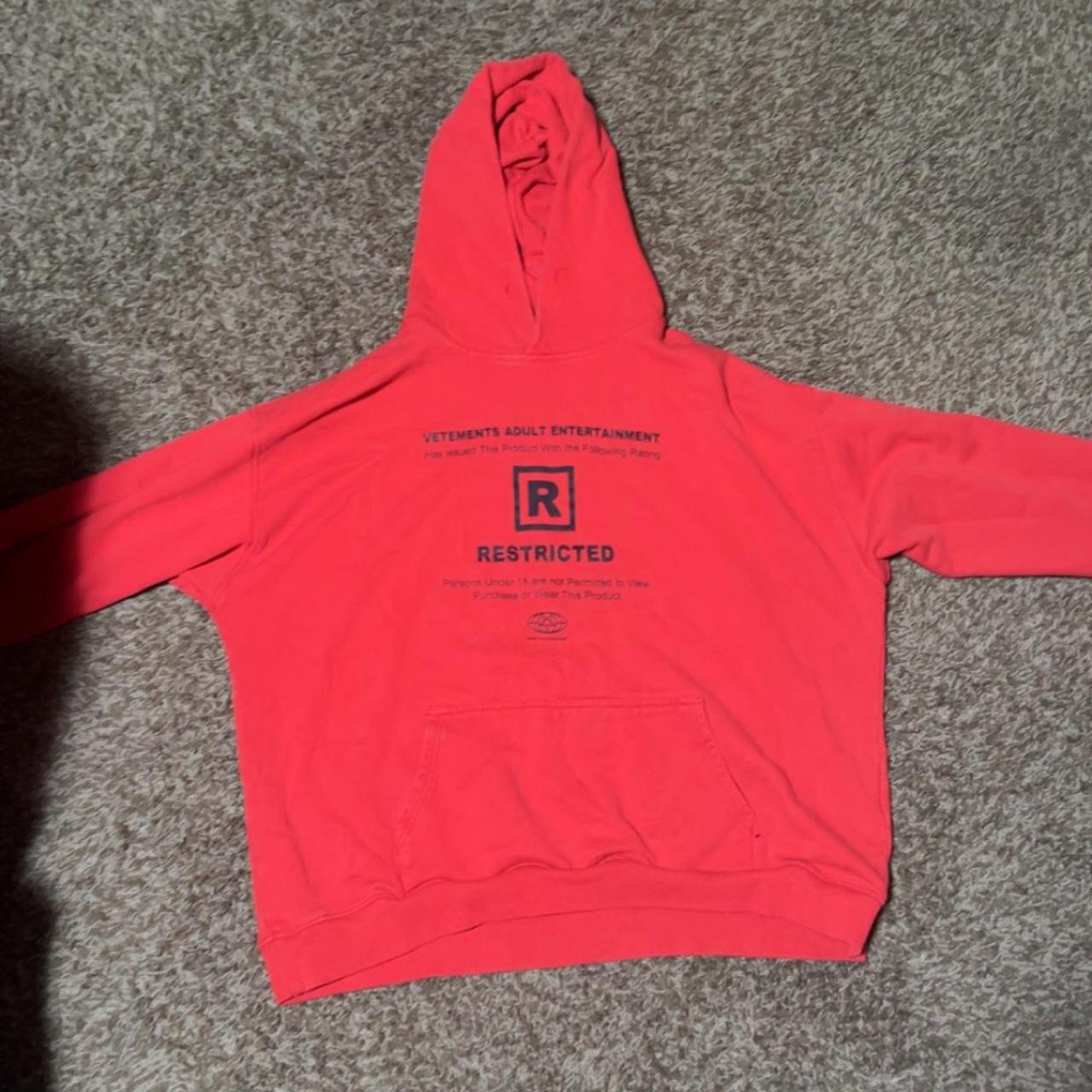 Vetements restricted hoodie fits XL - Depop