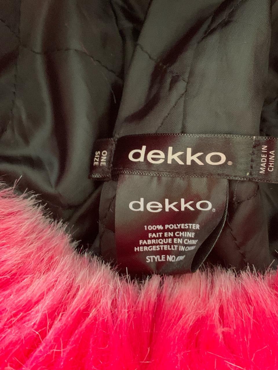 hot pink dekko trapper hat no flaws - Depop