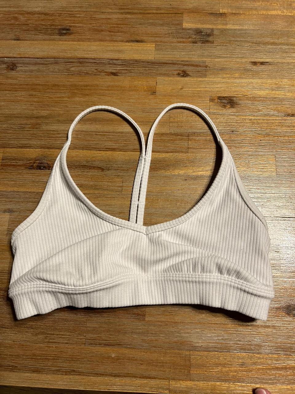 White Alo sports bra Size XS No passing in... - Depop