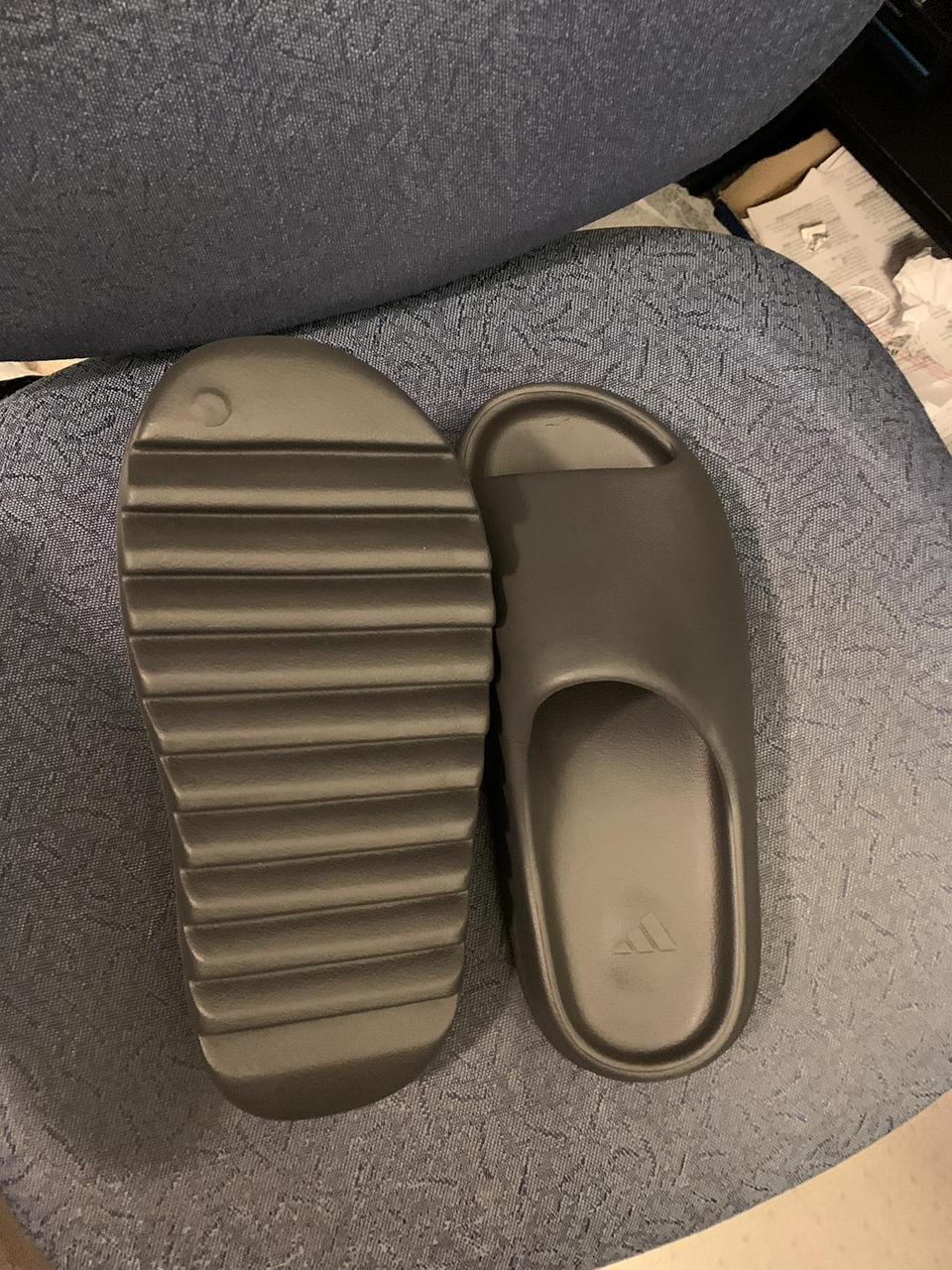 aidias Yezzy Slides - Onyx no box size: 10... - Depop