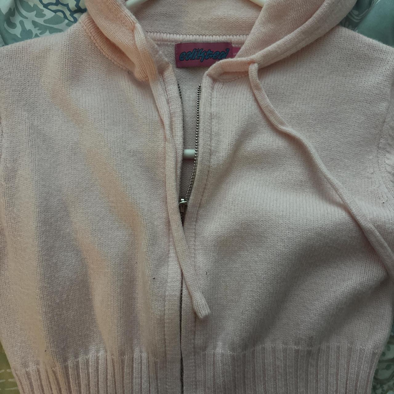 EDIKTED PINK ZIP UP! BRAND NEW ONLY WORN ONCE... - Depop
