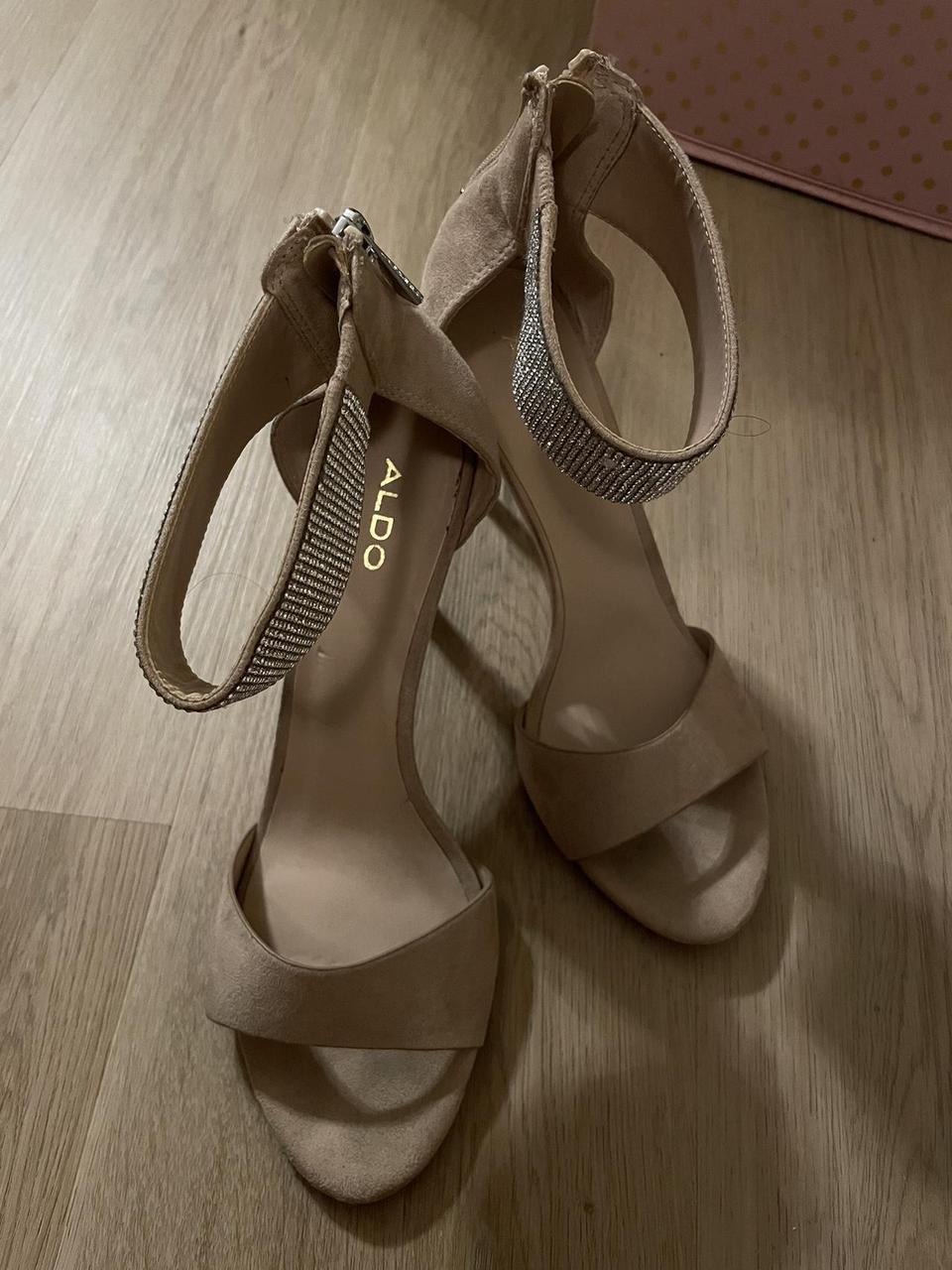 Rhinestone heels worn TWICE years ago #aldo #heels... - Depop