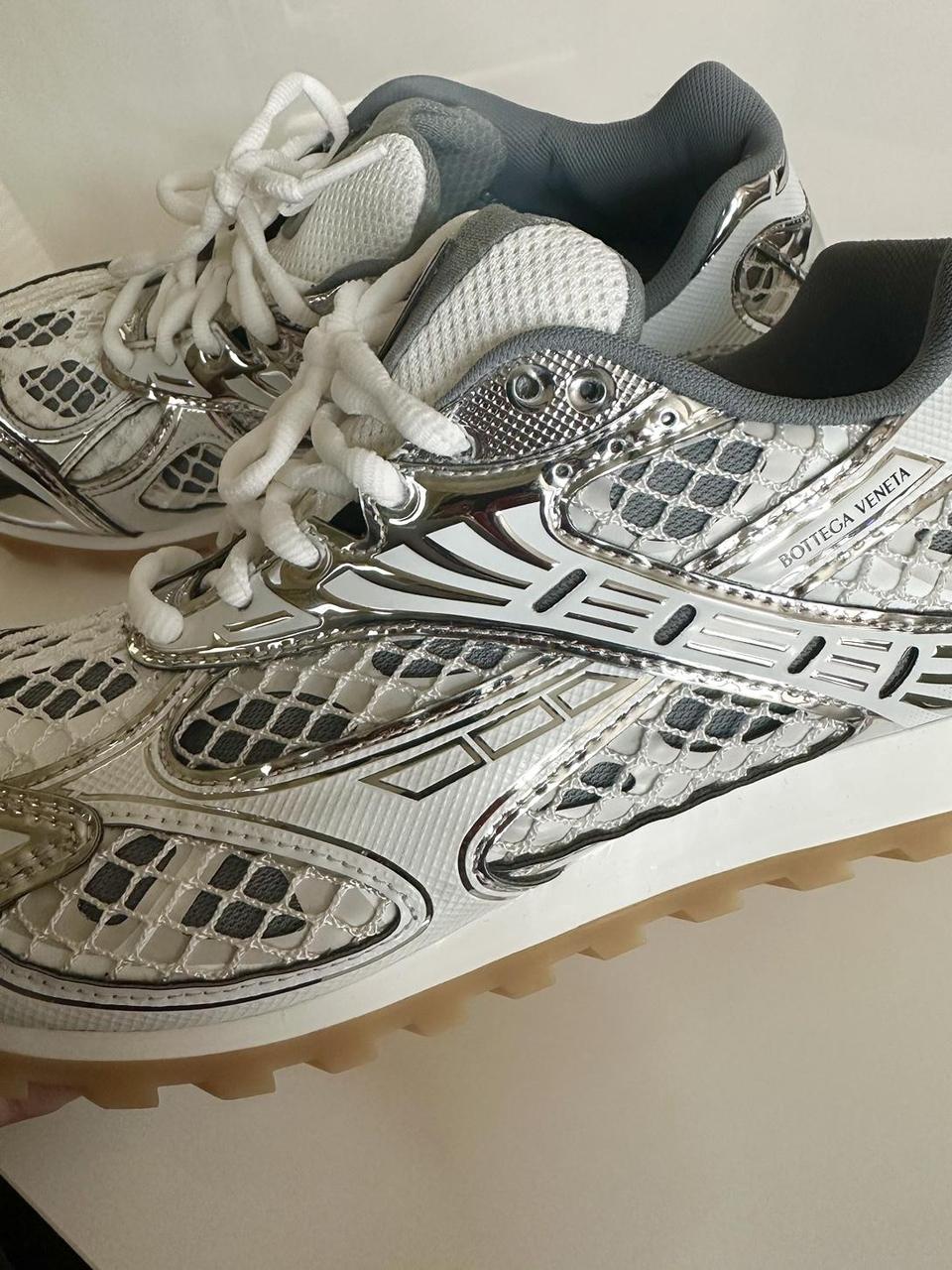 Bottega Veneta Orbit Sneakers Sliver &... - Depop