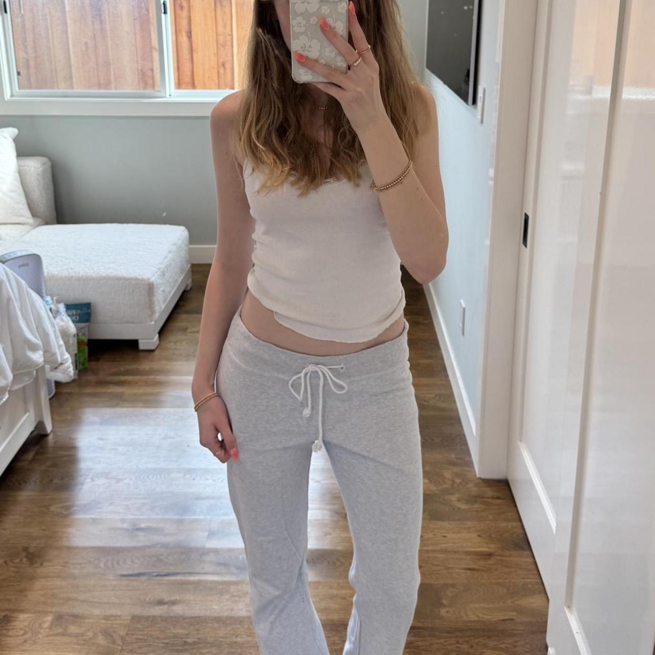 Grey Brandy Melville Rainey Sweatpants | Depop